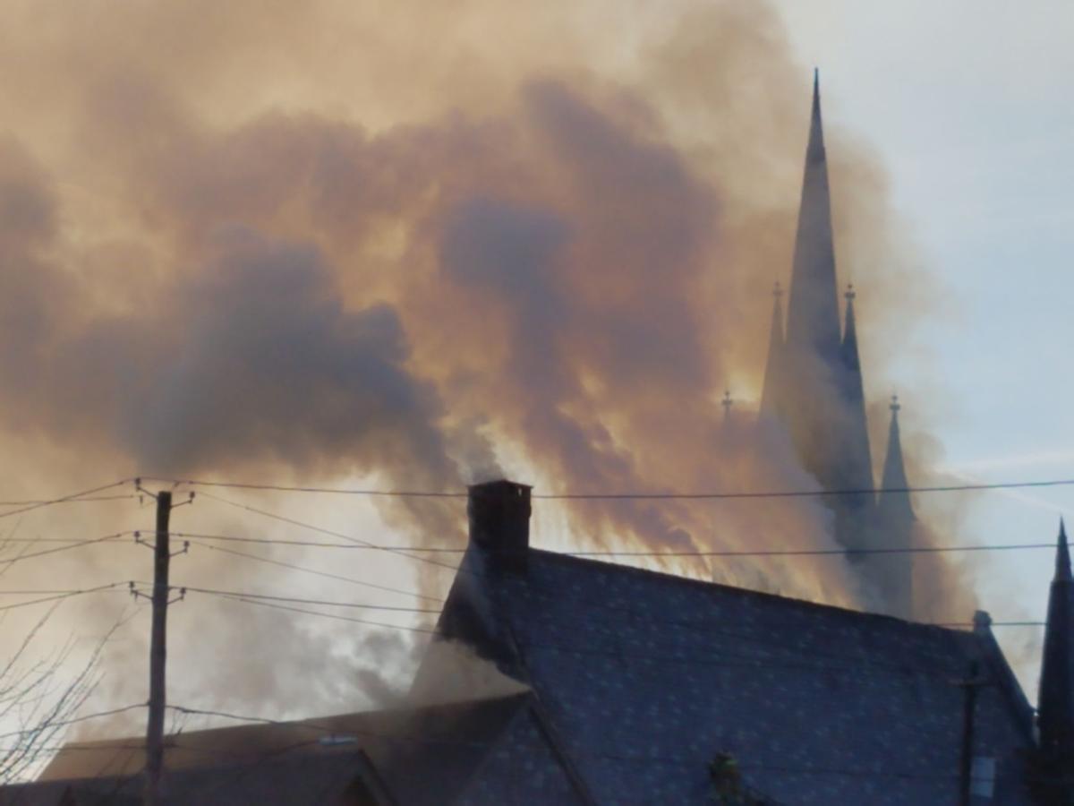 UPDATE Third alarm called on Milton church fire | News | dailyitem.com
