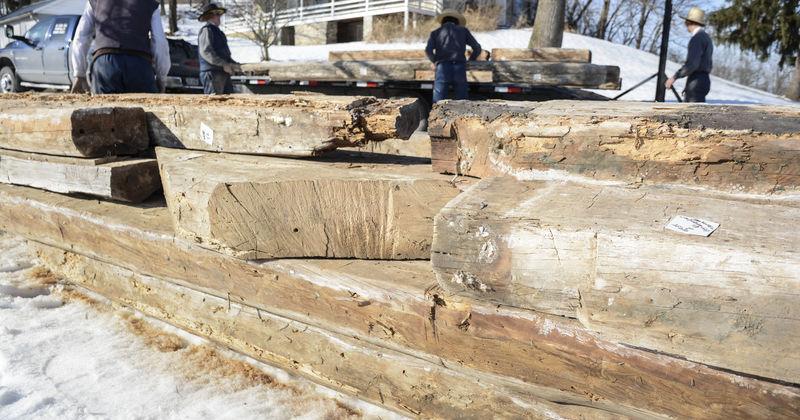 Centuries-old cabin on move to Dale Engle Walker House | Local News ...