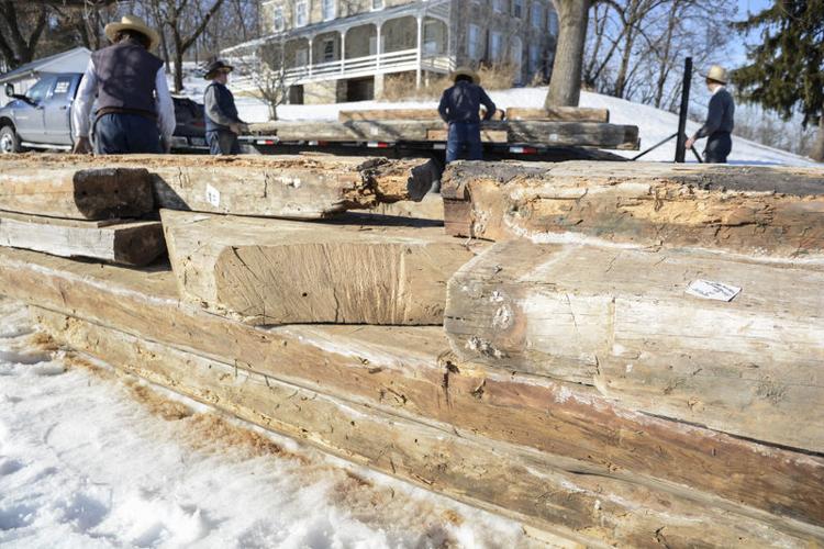 Centuries-old cabin on move to Dale Engle Walker House | Local News ...