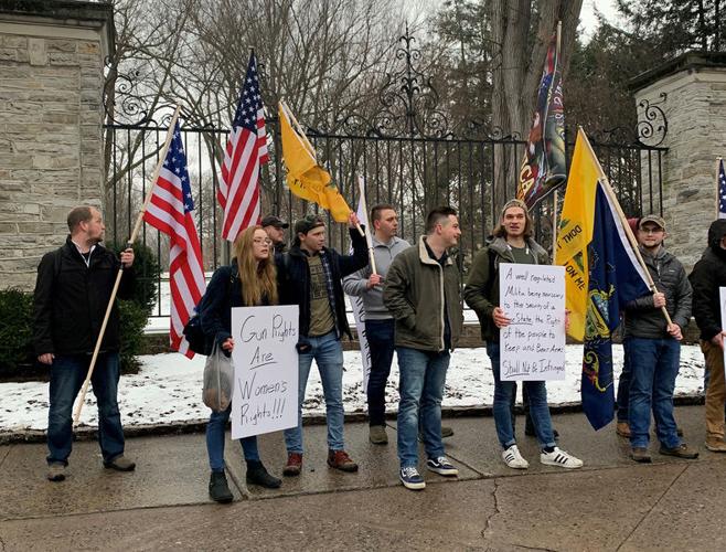 Parkland survivor Hogg greeted by gun rights rally at Penn State ...