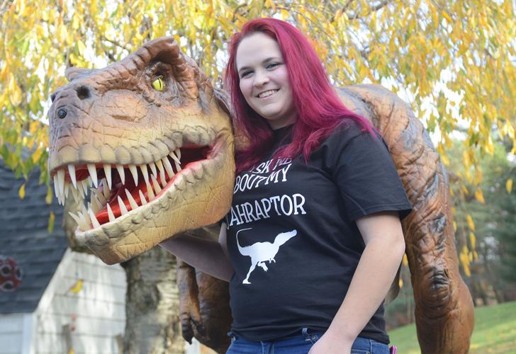 Wearing something filmy: Manned dinosaur next movie star? | News ...