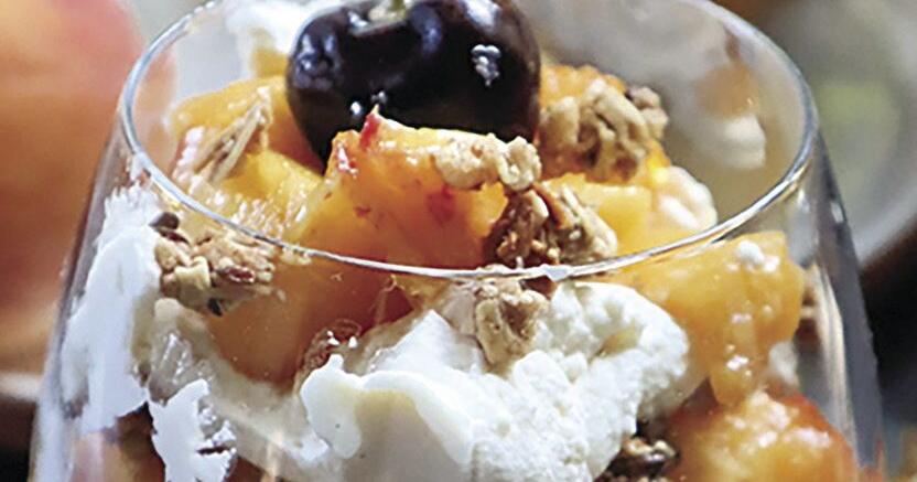 Peach and granola parfait is breakfast and dessert | Taste | dailyitem.com