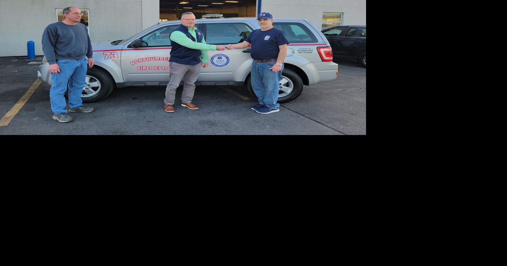 Northumberland Fire Department gifted a QRS vehicle from Sunbury Motors ...