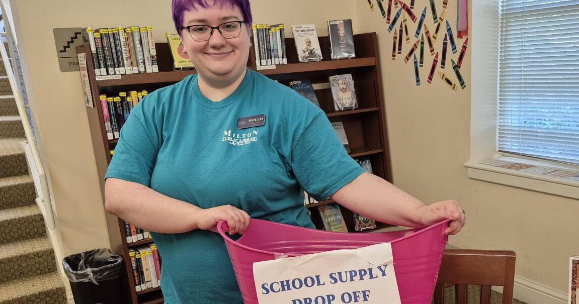 Milton Library collecting school supplies for Valley students | News ...