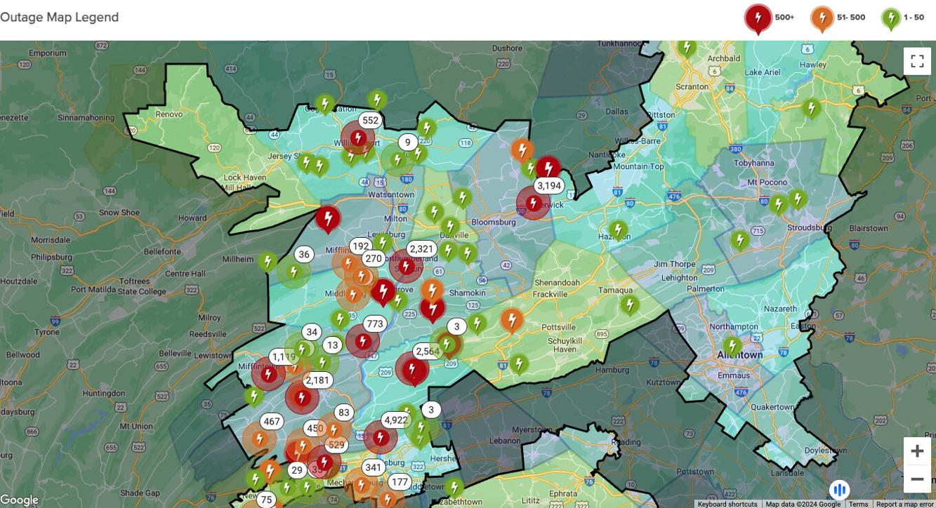 Update Power Out To 6500 Valley Locations After Storm Local News