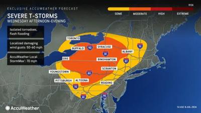 Remnants of Beryl to stir up thunderstorms across region Wednesday ...