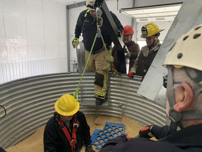 Danville area firefighters train for grain bin rescues | The Danville ...