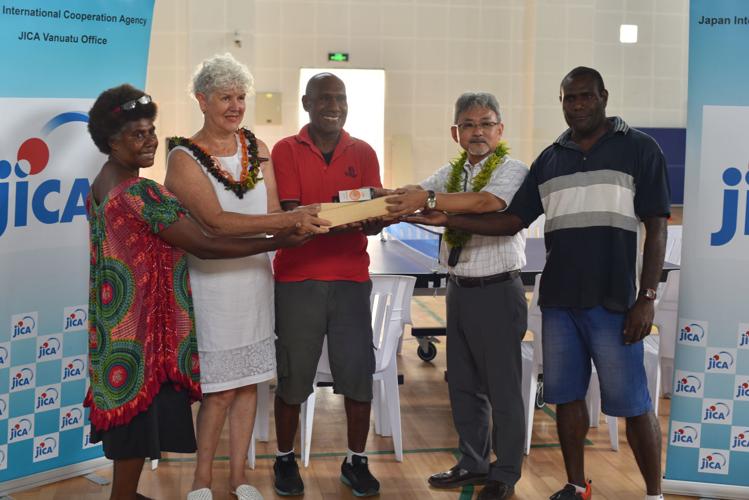 JICA Hands Over Takkyu Volleyball Set to Athletics Vanuatu | Sports ...