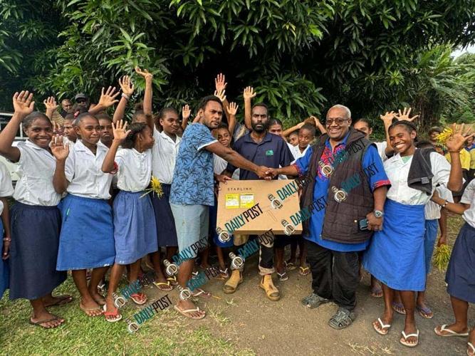 MP Ngwele connects Ambae schools to Starlink | News | dailypost.vu