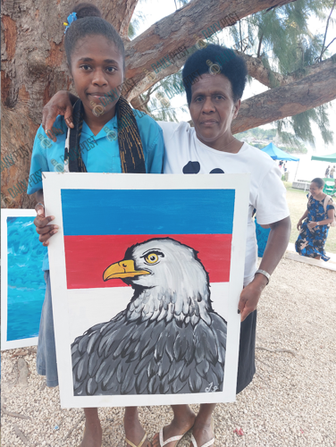 Emerging Ambae Island artist showcases her talents | News | dailypost.vu