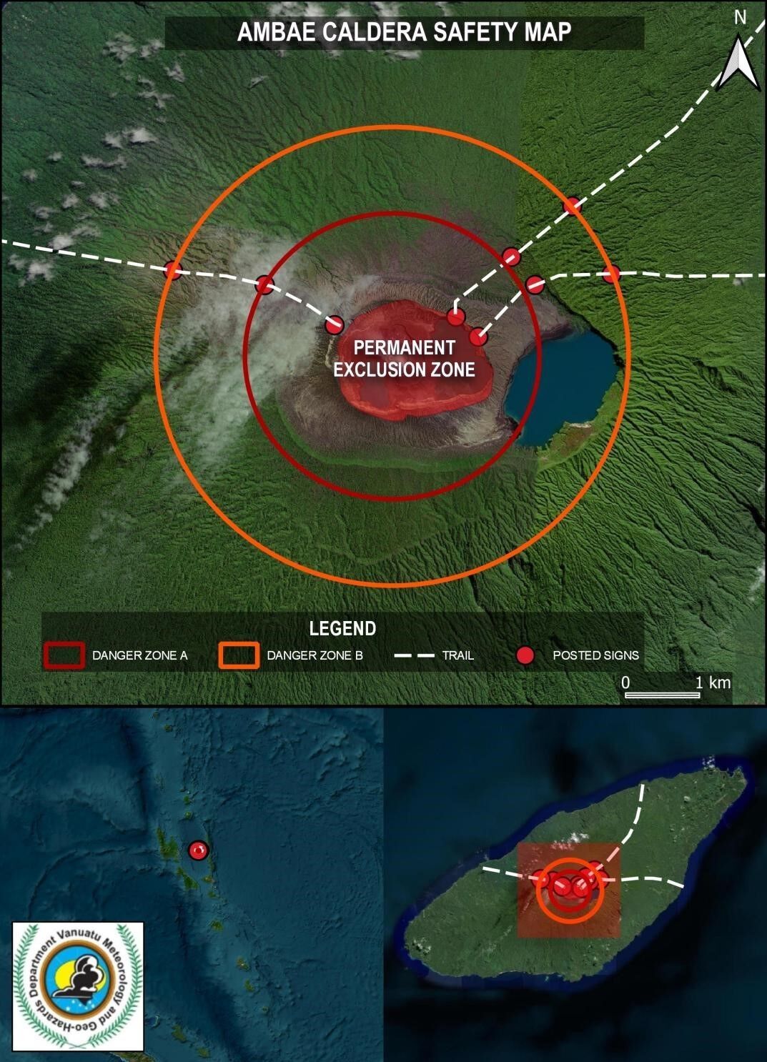 Ambae volcano in minor eruption state | News | dailypost.vu