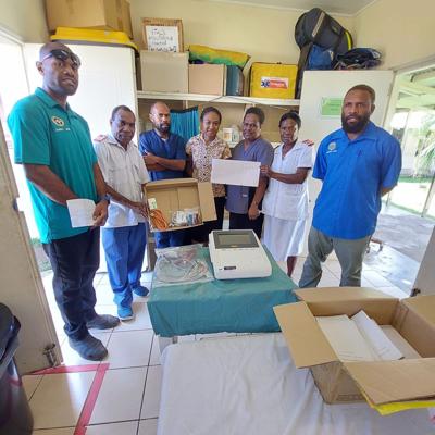 First ever ECG Machine for Lenakel Hospital | News | dailypost.vu