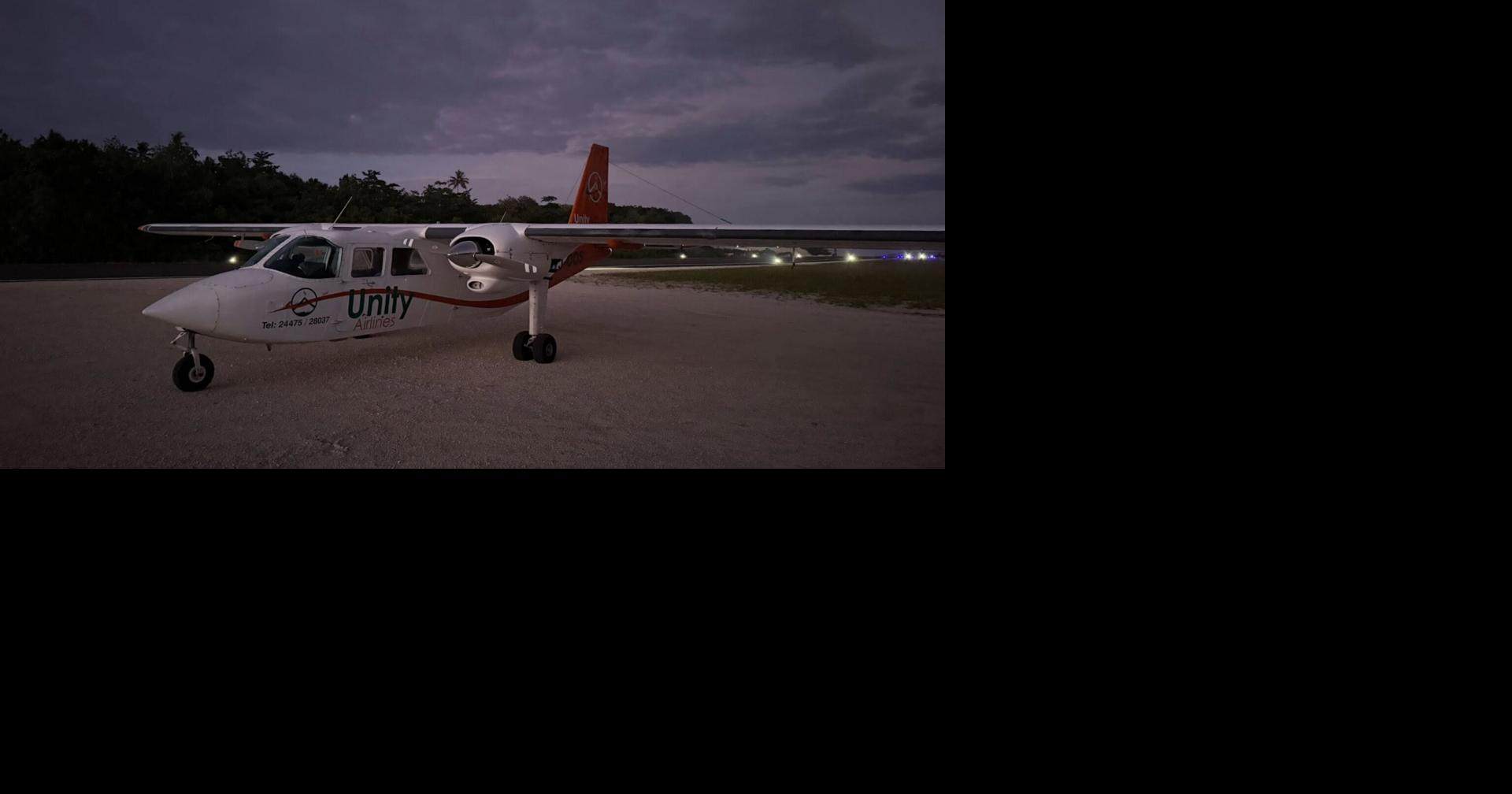 Unity Airlines first to test new runway lights at Santa Cruz Airport ...