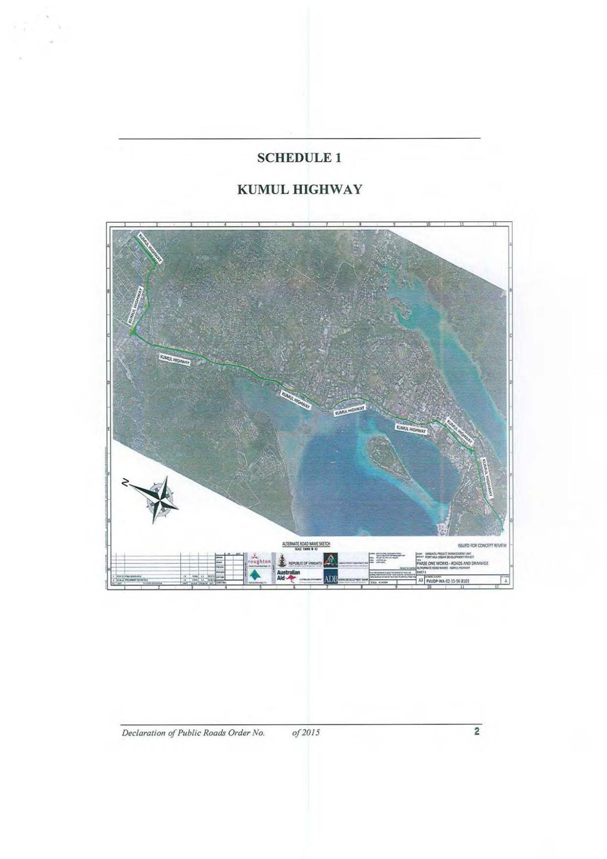 Kumul Highway and Lini Highway recognised | News | dailypost.vu