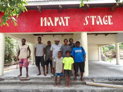 Jotham Napat builds concrete sports facility | News | dailypost.vu