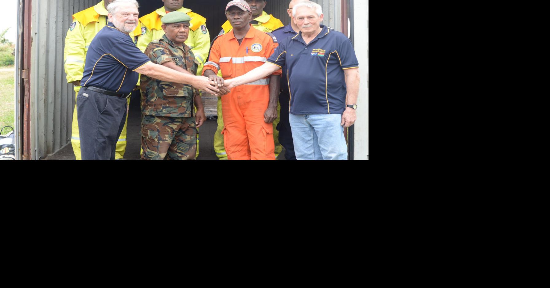 Vanuatu Firefighters receive new set of uniforms | News | dailypost.vu