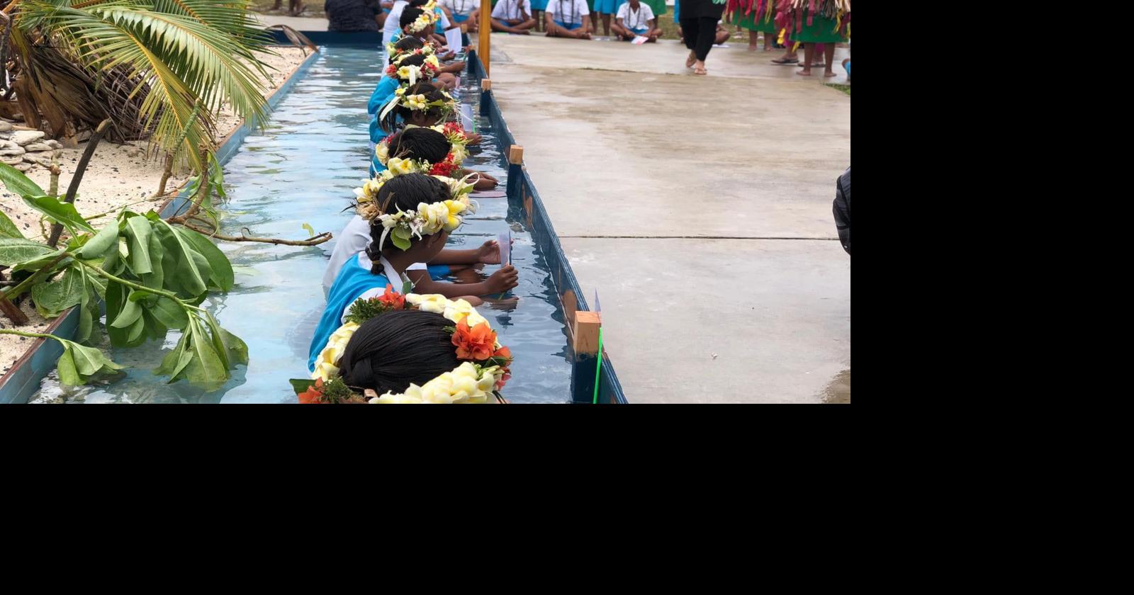 Pacific Islands Forum: Tuvalu children welcome leaders with a climate ...