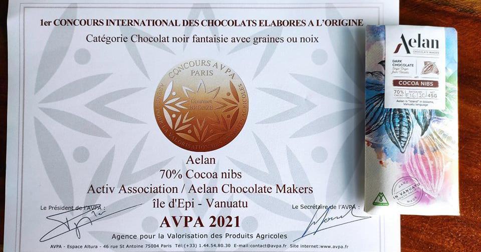 Three more medals for Aelan Chocolate Maker | News | dailypost.vu