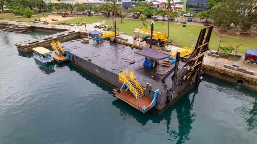 Countdown: Temporary Seafront Cruise Tender Barge Solution successfully ...