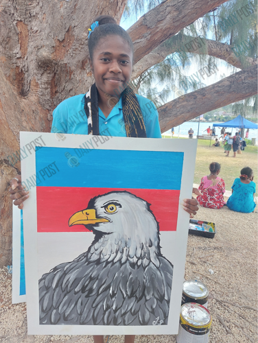 Emerging Ambae Island artist showcases her talents | News | dailypost.vu