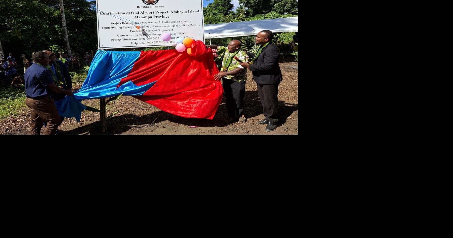 Ground-breaking marks start of VT142M Olal Airport upgrade | News ...