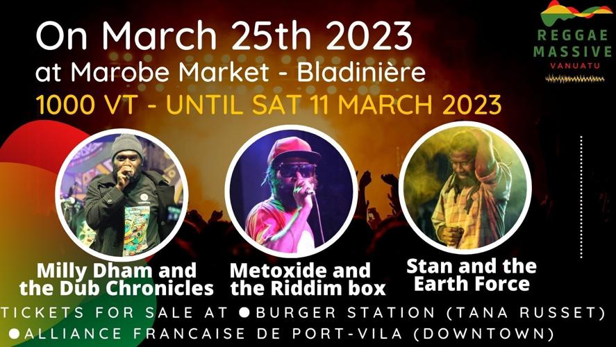 Reggae Massive event to take place this month | News | dailypost.vu