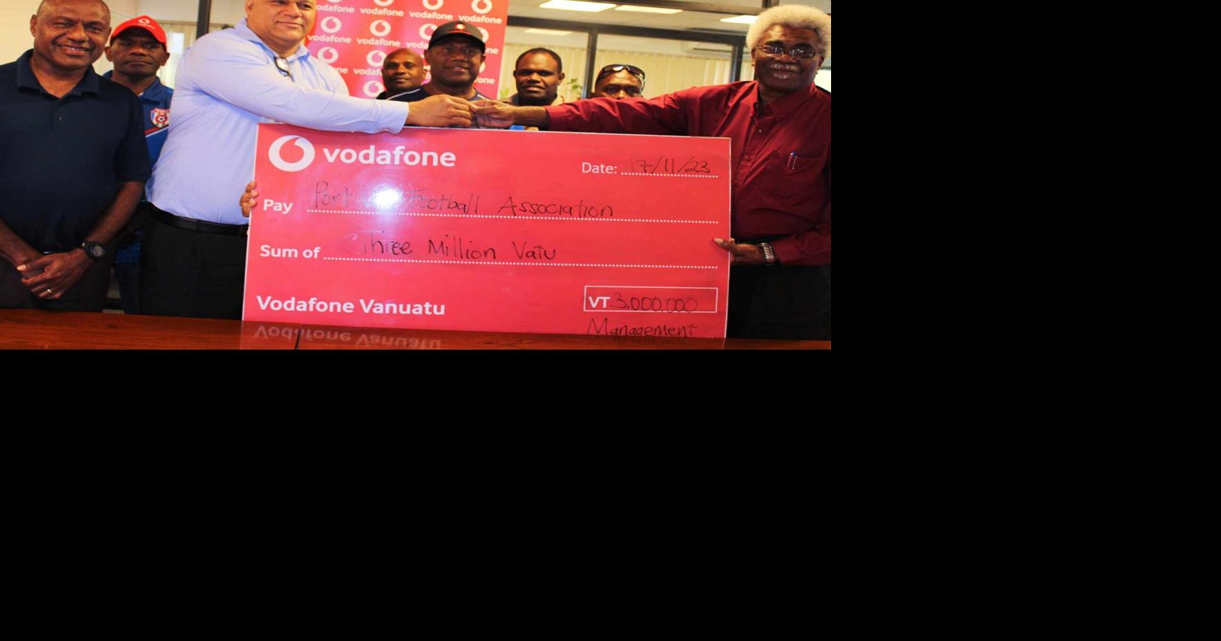 Vodafone handovers VT3M sponsorship to PVFA | News | dailypost.vu