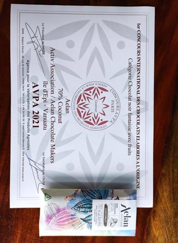 Three more medals for Aelan Chocolate Maker | News | dailypost.vu