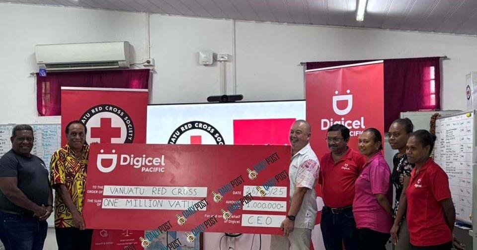 Digicel contributes VT1 million to Red Cross for earthquake relief ...