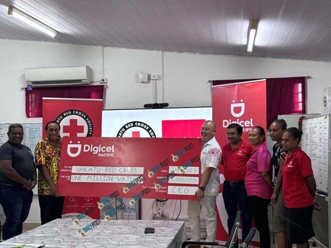 Digicel contributes VT1 million to Red Cross for earthquake relief ...