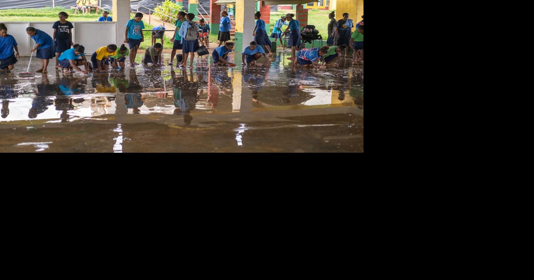 Epauto Adventist School Helps Clean Freshwater School | News | dailypost.vu