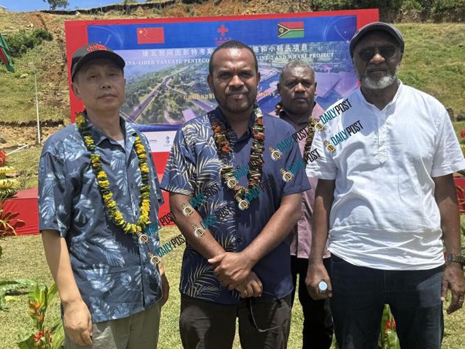 VT3.2B Pentecost Wharf and Road Project kicks off | News | dailypost.vu