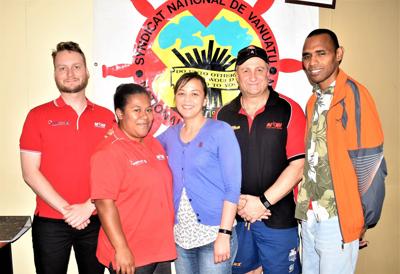 United Workers Union Australia representatives meet with Vanuatu ...