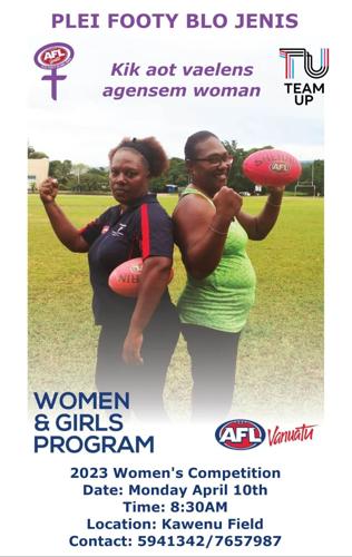 AFL Gender equity first game | Sports | dailypost.vu
