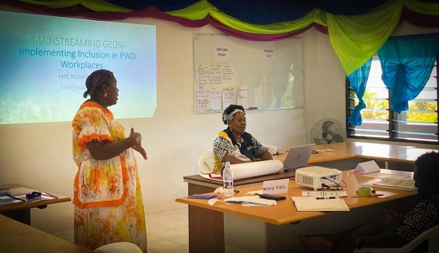 Implementing inclusiveness within Public Works | News | dailypost.vu