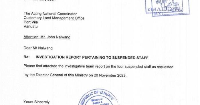 CLMO staff challenge suspension | News | dailypost.vu