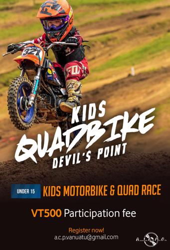 Kid’s motor bike and quad race included in rally | Sports | dailypost.vu