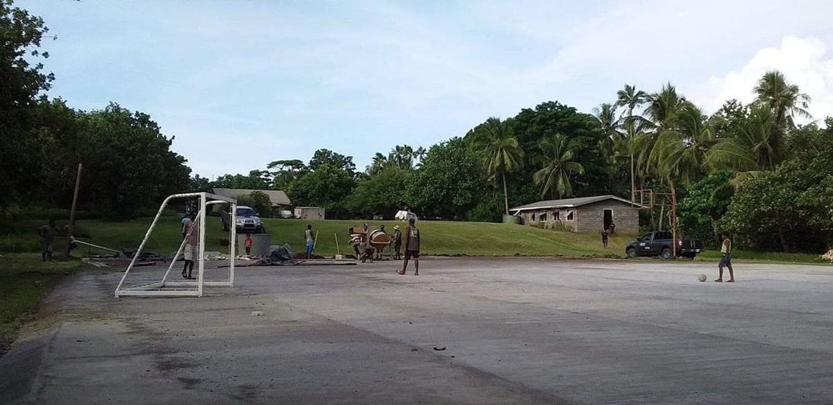West Ambae set to enjoy sports in their newly built multi-purpose court ...