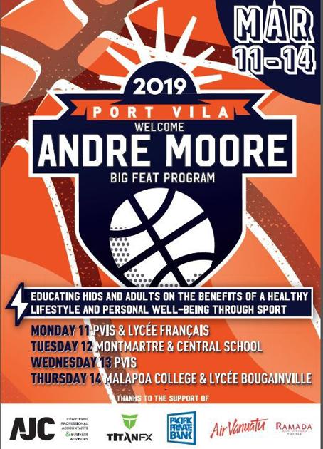 Former Basketball Star Andre Moore meeting Vanuatu’s Youth | Sports ...