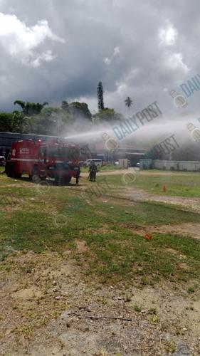 Airport Firefighters Display Skills | News | dailypost.vu