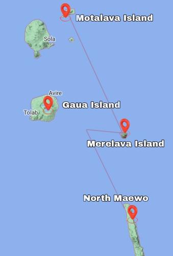 Duo travelling from Merelava to Gaua mistakenly ended up on Maewo ...