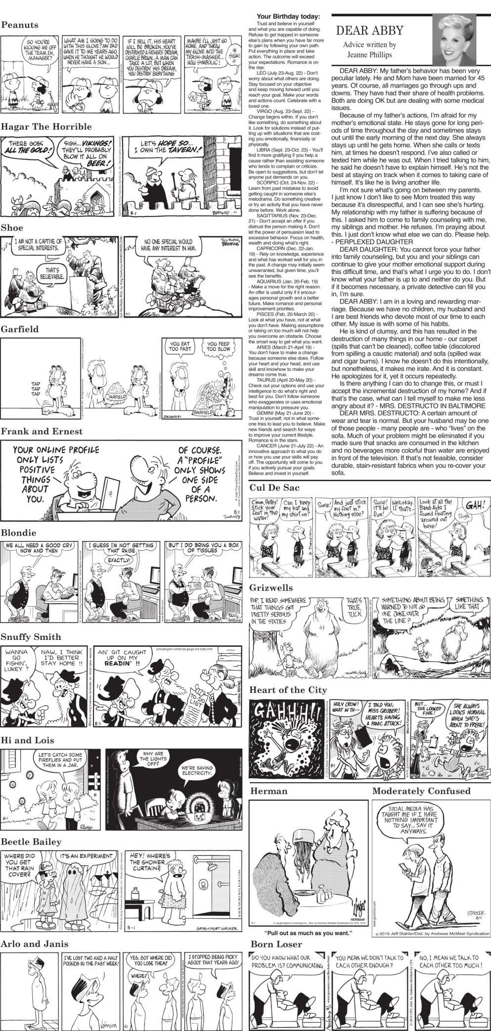 Thursday, August 1 comics | Comics | dailypostathenian.com