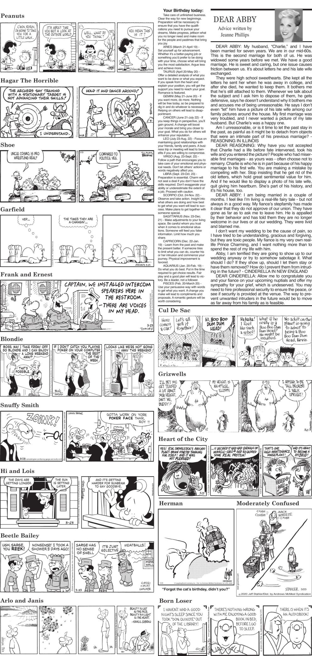 Monday, March 23 | Comics | dailypostathenian.com