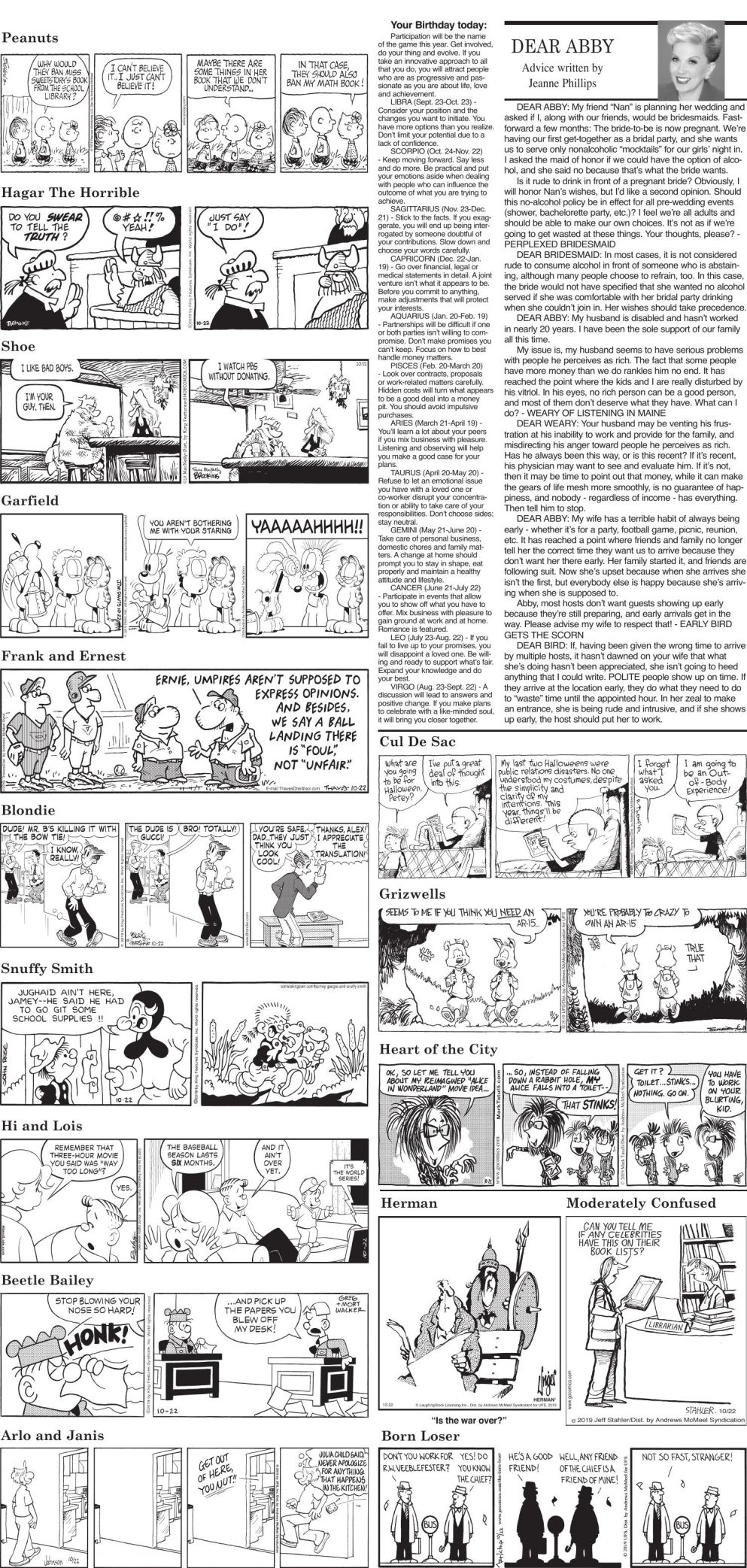 Tuesday, October 22 comics | Comics | dailypostathenian.com