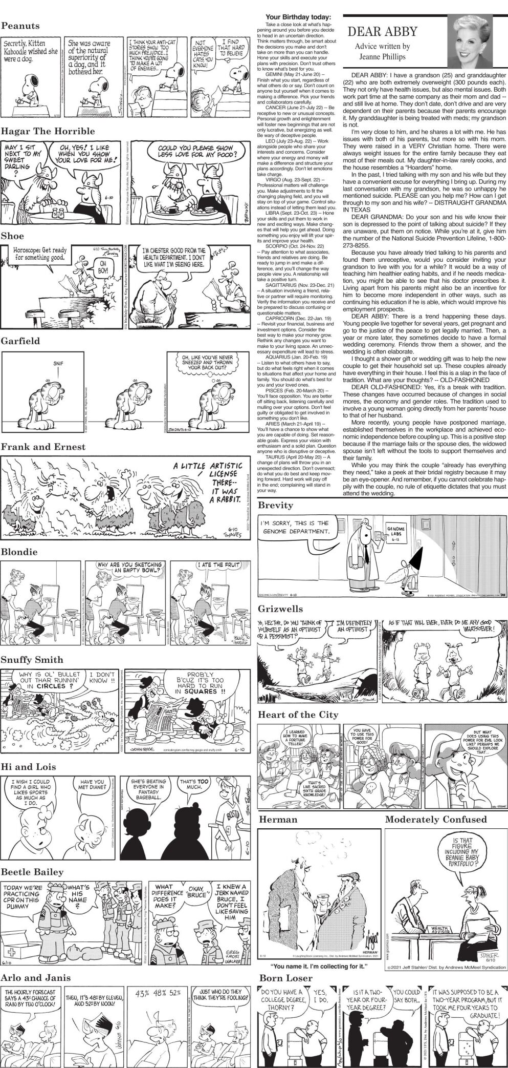 Thursday, June 10 | Comics | dailypostathenian.com