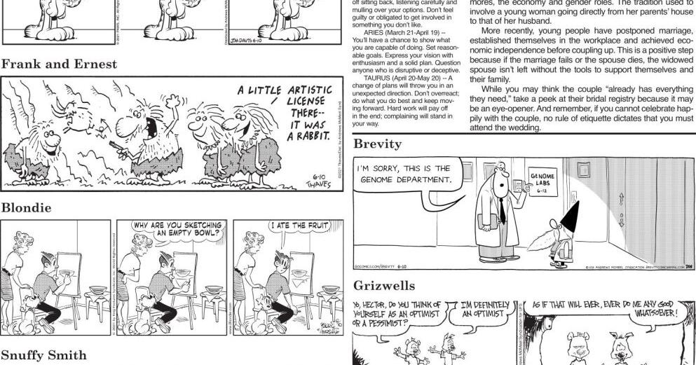 Thursday, June 10 | Comics | dailypostathenian.com