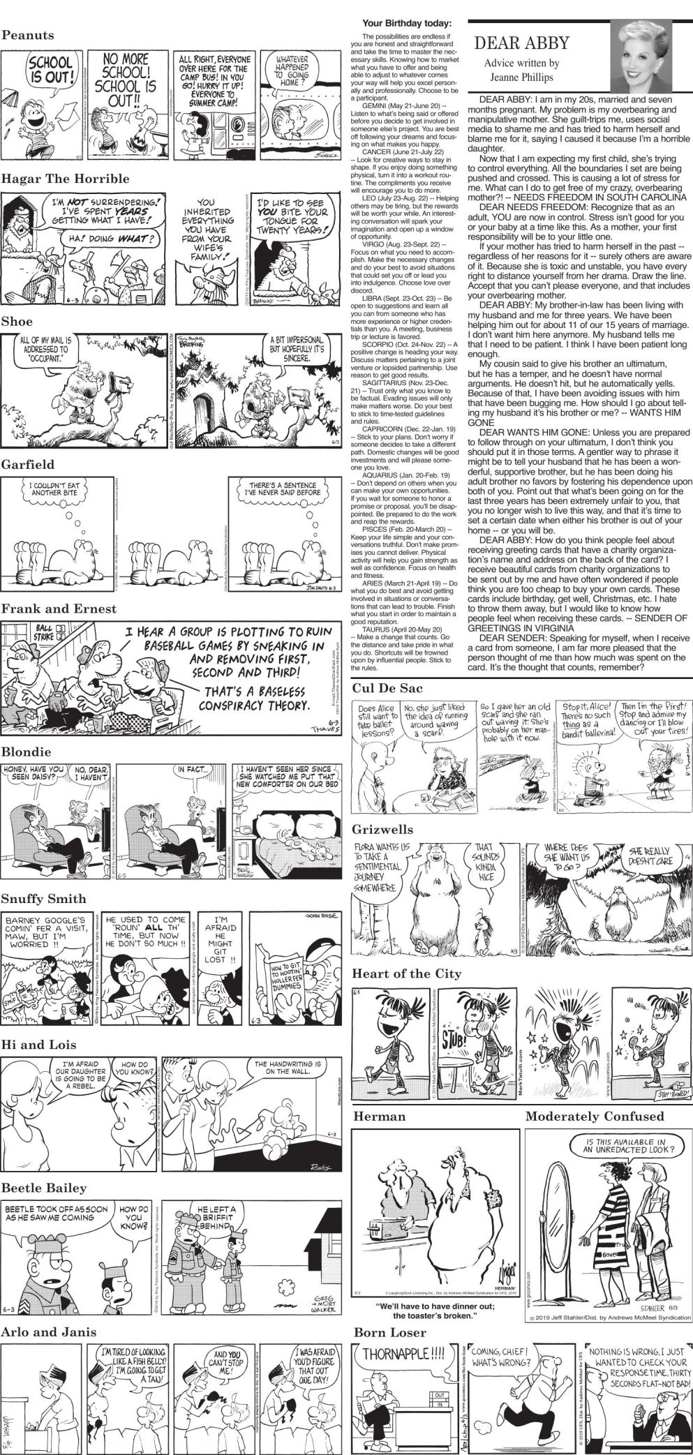 Monday, June 3 comics | Comics | dailypostathenian.com