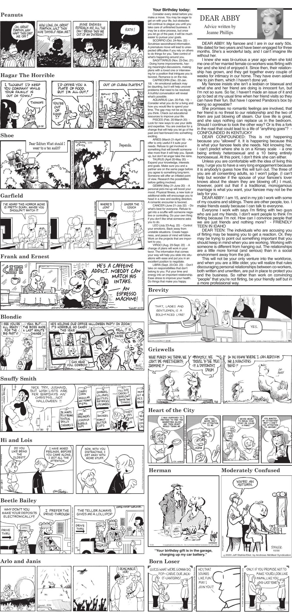 Friday, October 30 | Comics | dailypostathenian.com