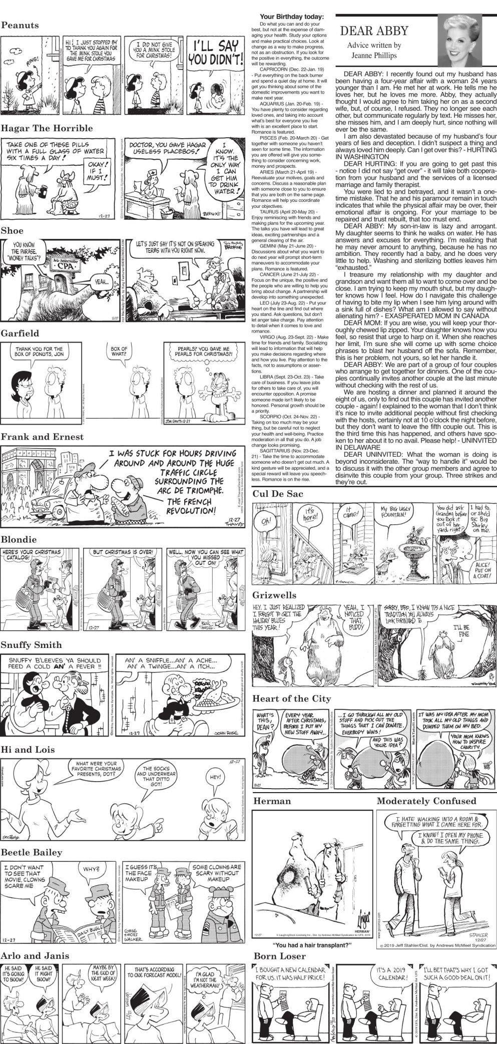 Friday, December 27 comics | Comics | dailypostathenian.com