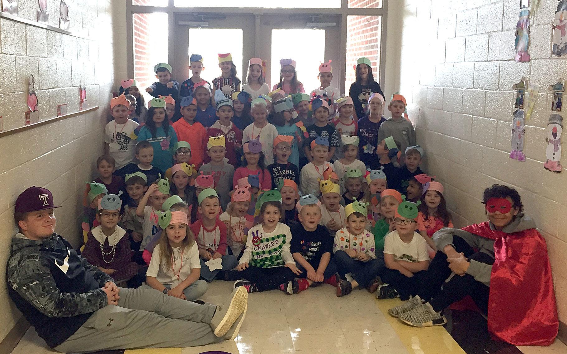 Special guests help celebrate 100 days of school at E.K. Baker ...